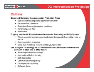 DG interconnection protection ieee 1547 | PDF