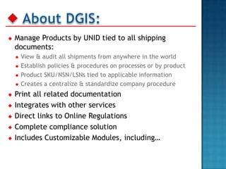 Dgis Overview | PPTX