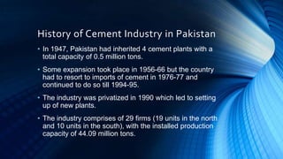 Cement Industry of Pakistan | PPTX