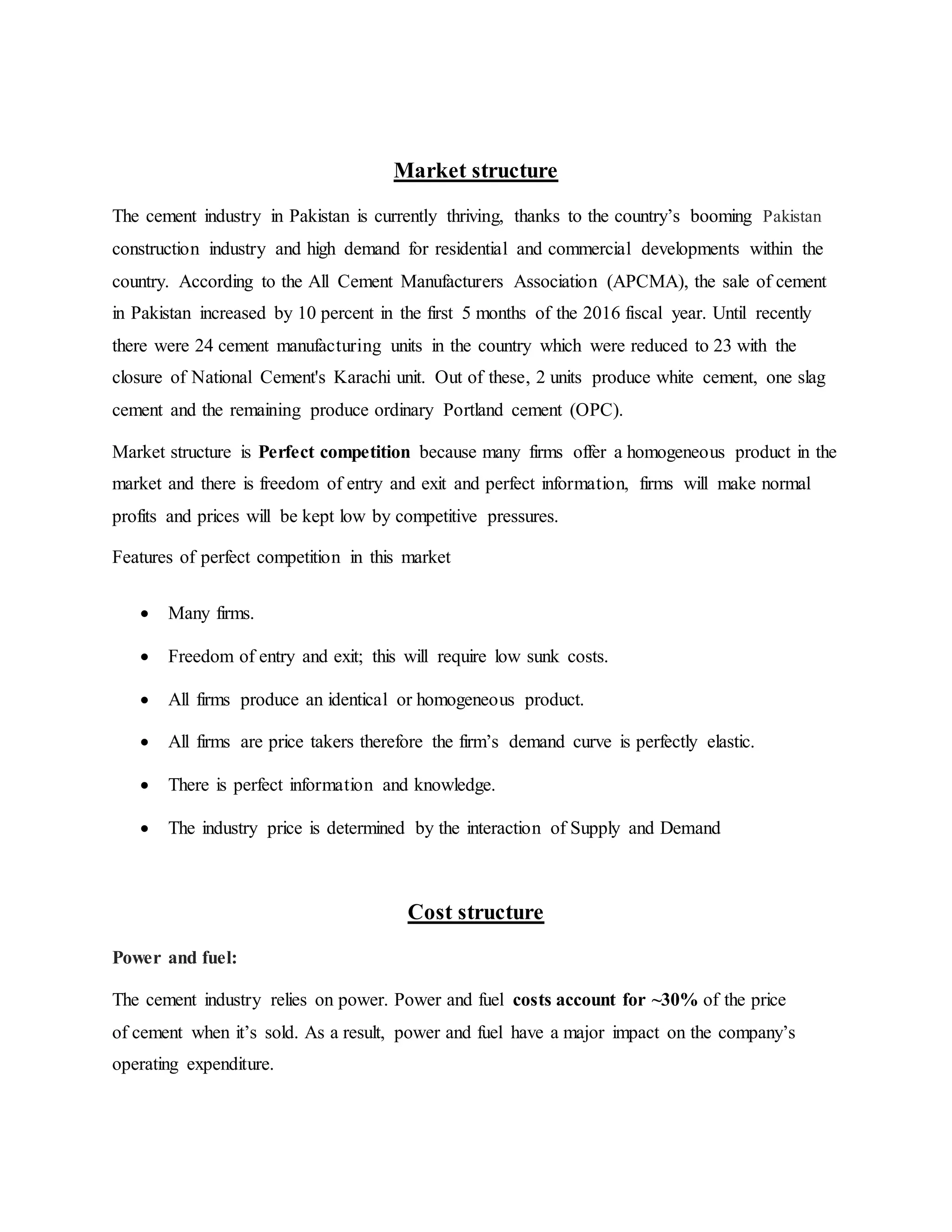 Dg khan cement company | DOCX | Commodities | Economy