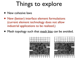 Interface cohesive elements for fracture modeling | PPT