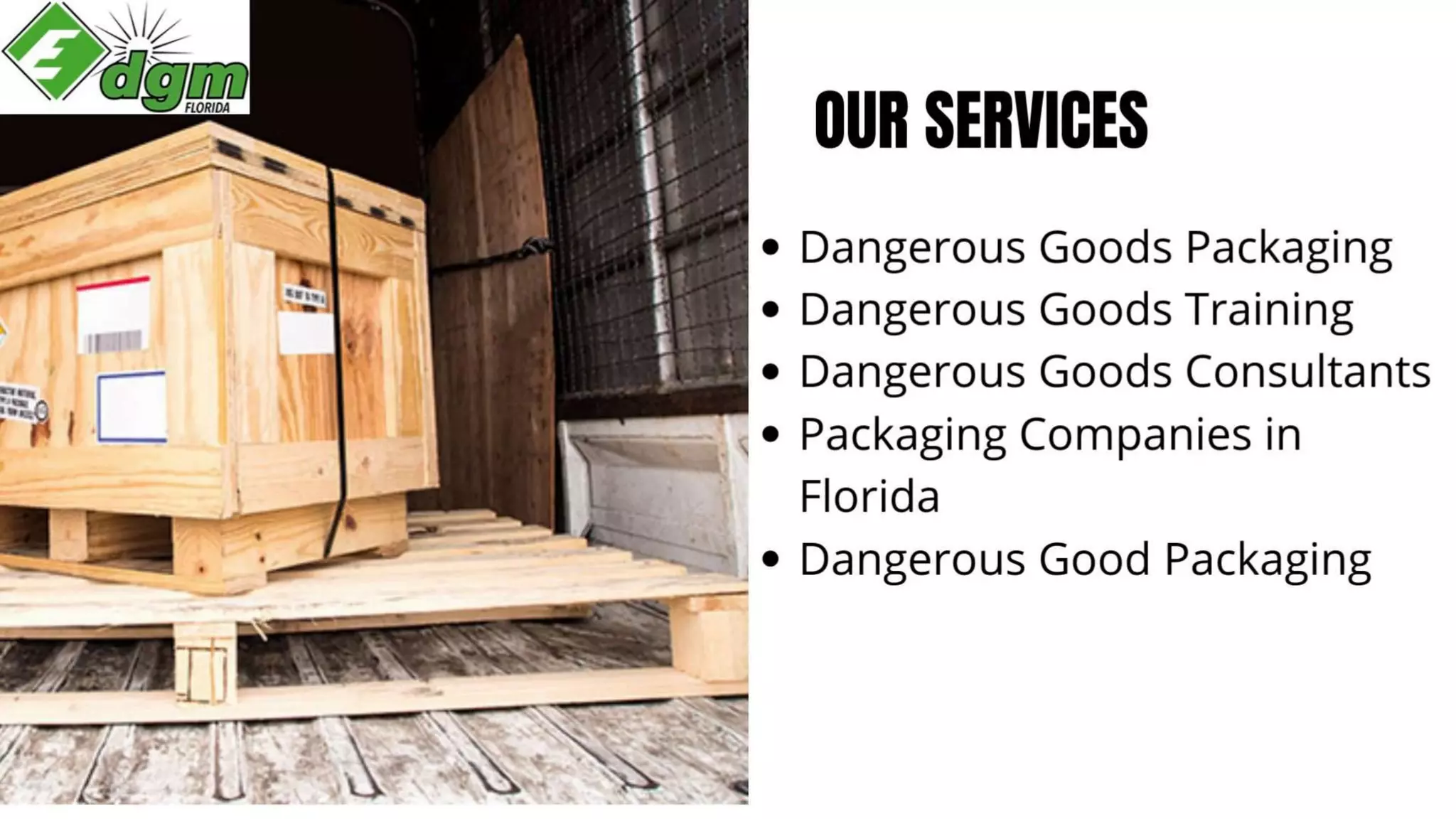 Dangerous Goods Pacakging | DGM Florida | PPT