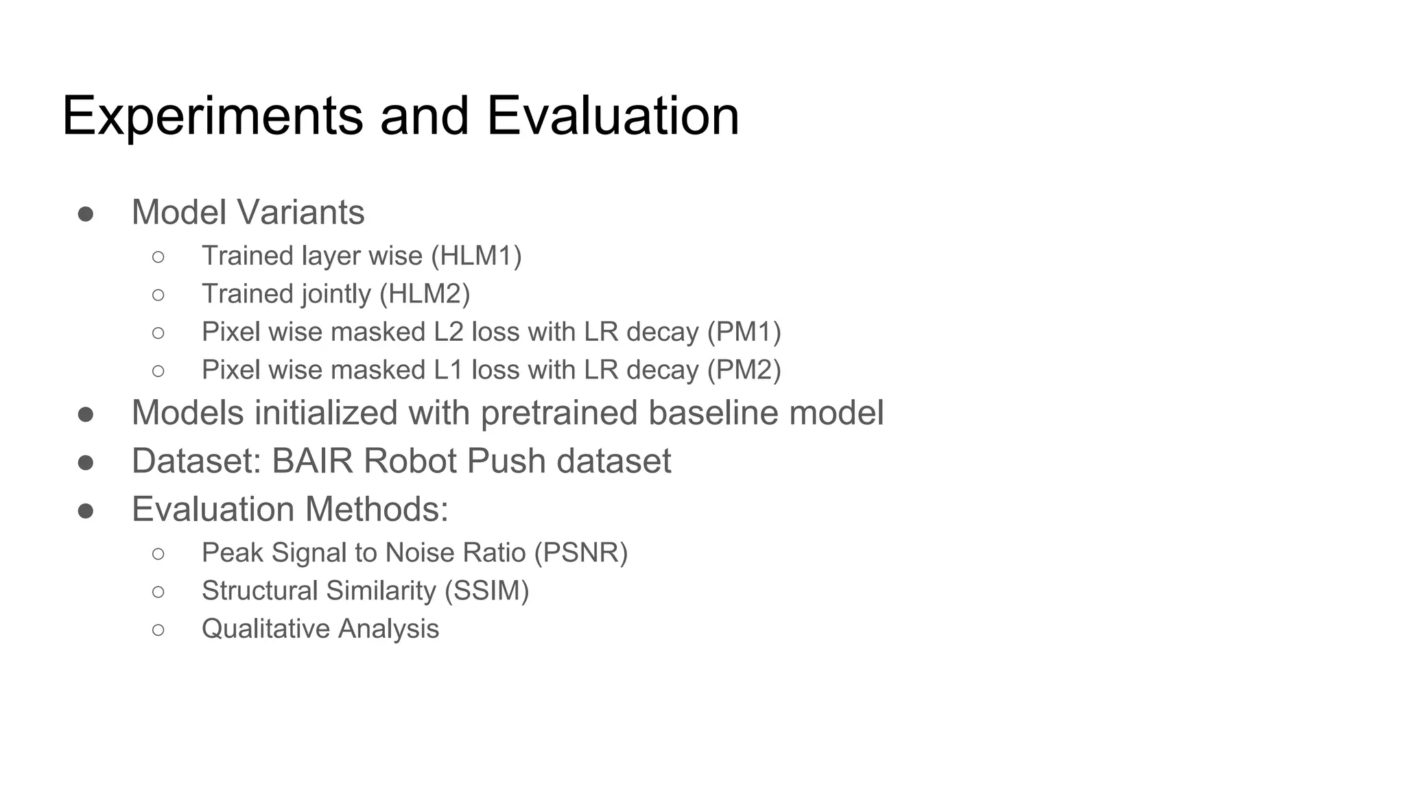 Learning object dynamics in video generation | PPT