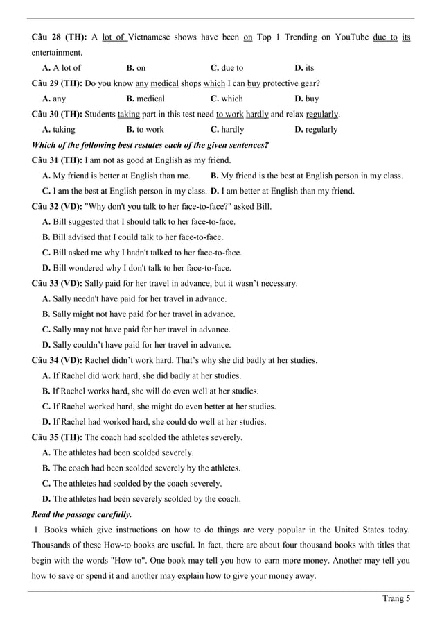 Dgnl dhqg tphcm 2022 de so 1 | PDF