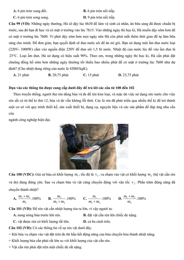 Dgnl dhqg tphcm 2022 de so 2 | PDF