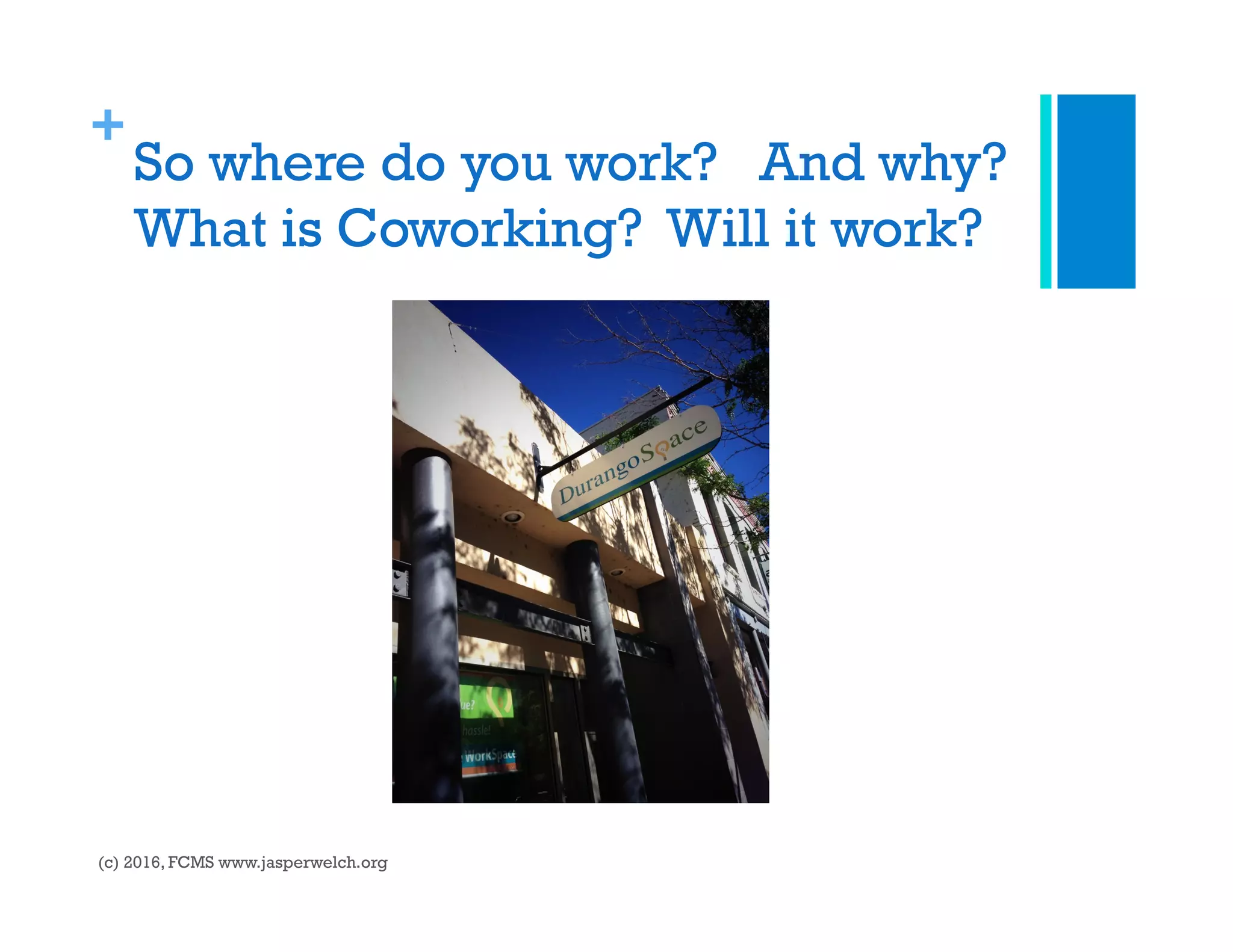 Durango Space coworking business model 3-08-16 | PDF