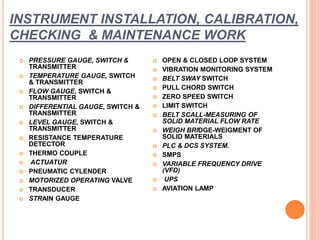 Industrial Equipments - Maintenance & Operation Training - New | PPTX