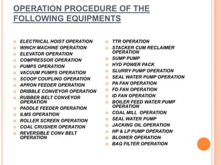 Industrial Equipments - Maintenance & Operation Training - New | PPTX
