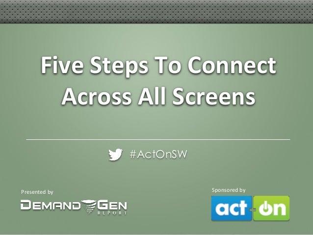 Easy Connection To Screen