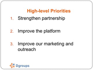 Dgroups 2014 draft action plan | PPT