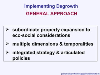 Implementing Degrowth; Evolutionary Economic Perspectives | PPT
