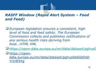 DG SANTE Datasets | PPT