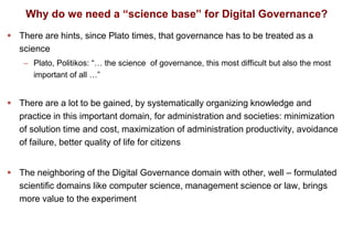 Digital Governance Science Base | PPT