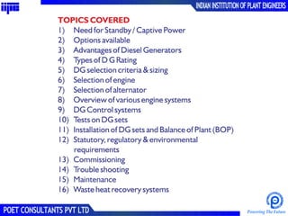 DG SETS | PPT | Power and Energy Industry | Industries