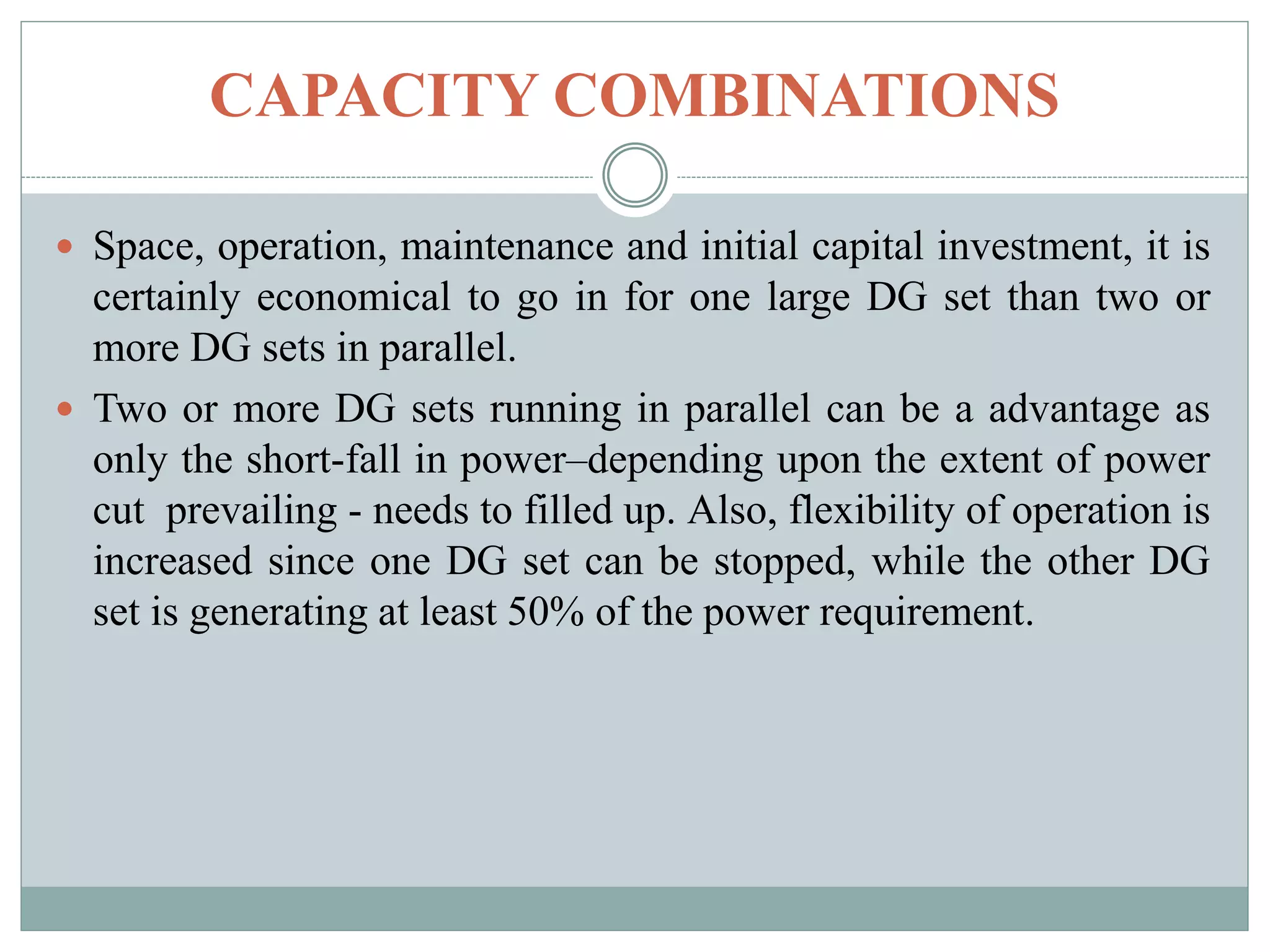 Basics of Diesel Generator System | PPTX