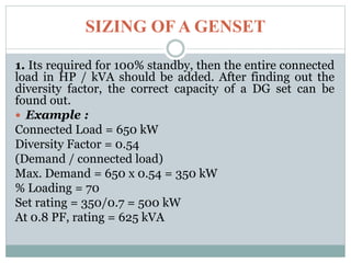 Basics of Diesel Generator System | PPTX