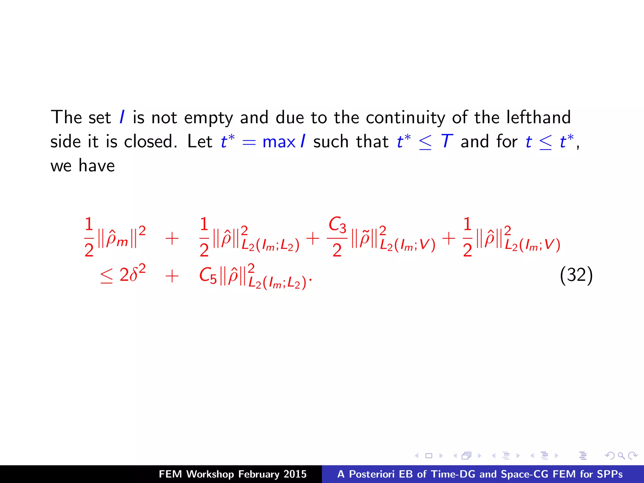 A Posteriori Error Analysis Presentation Ppt