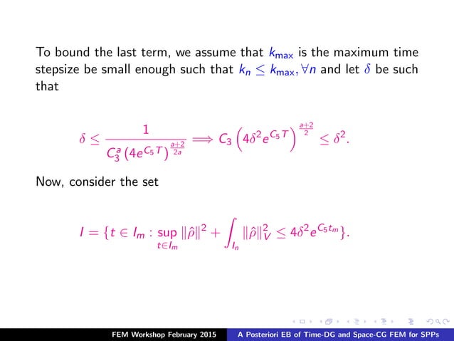 A Posteriori Error Analysis Presentation Ppt