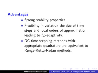 A Posteriori Error Analysis Presentation | PDF