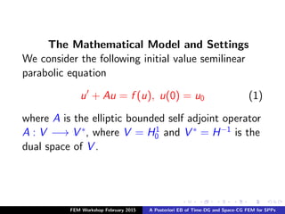 A Posteriori Error Analysis Presentation | PDF