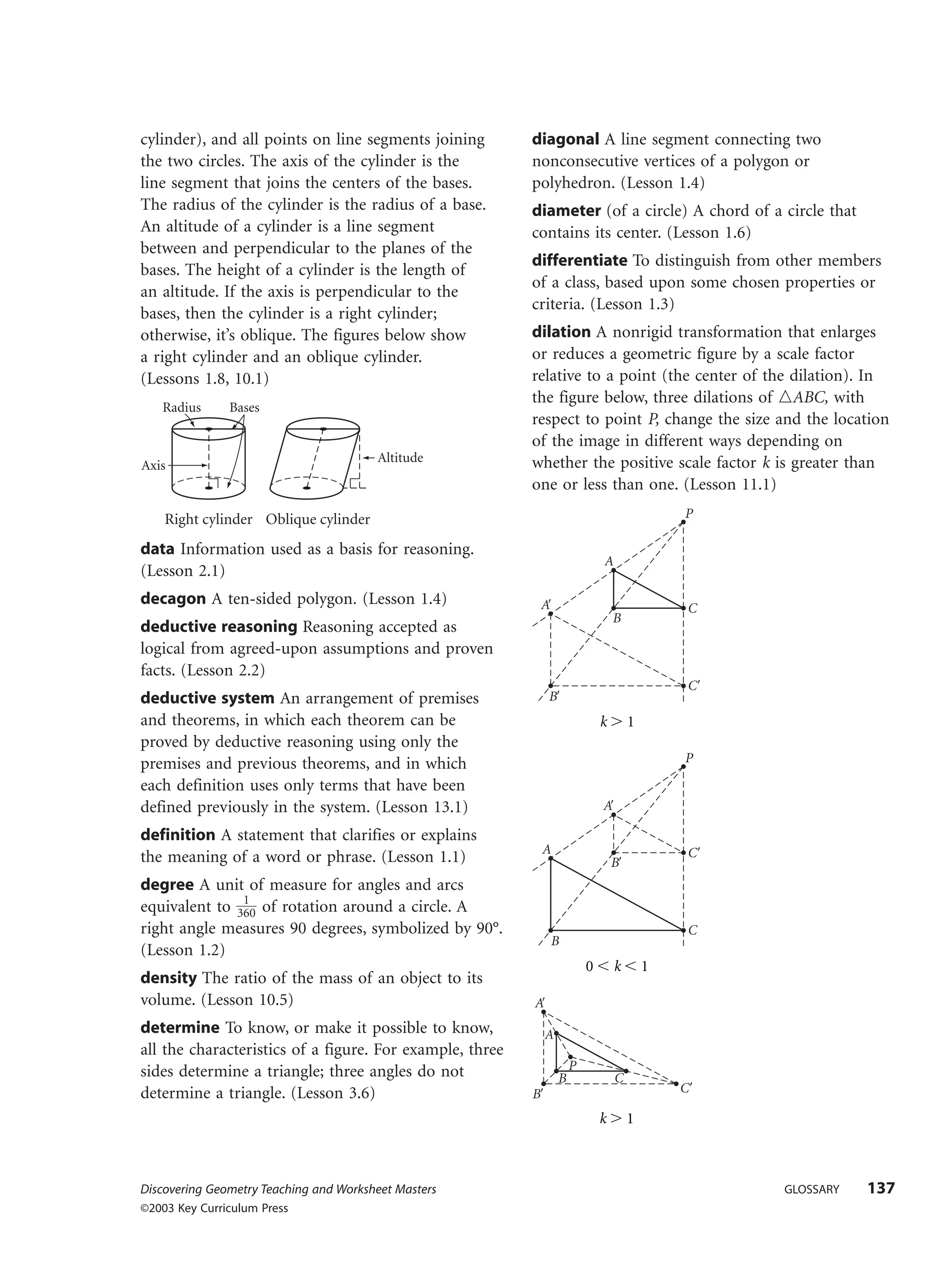 Geometry vocabulary #2 | PDF
