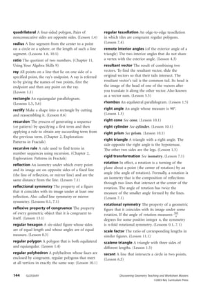 Geometry vocabulary #2 | PDF