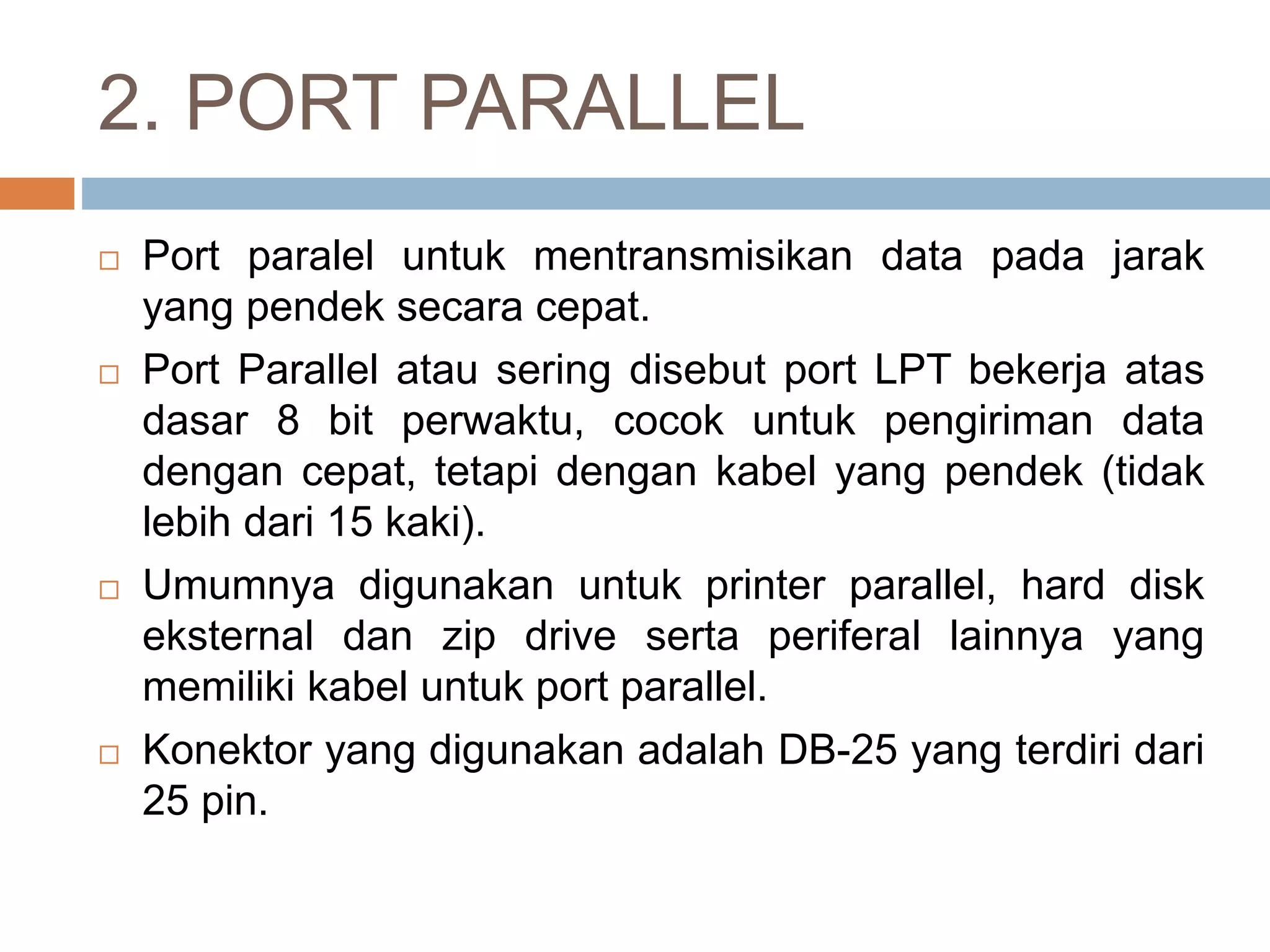 PENGERTIAN DAN FUNGSI PORT | PPTX