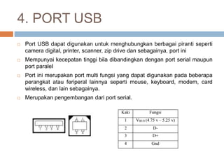 PENGERTIAN DAN FUNGSI PORT | PPTX