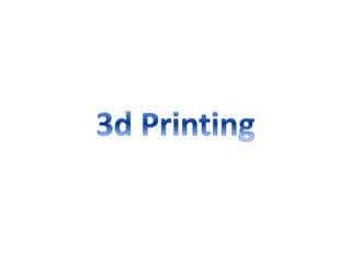 3D printing introduction | PPTX