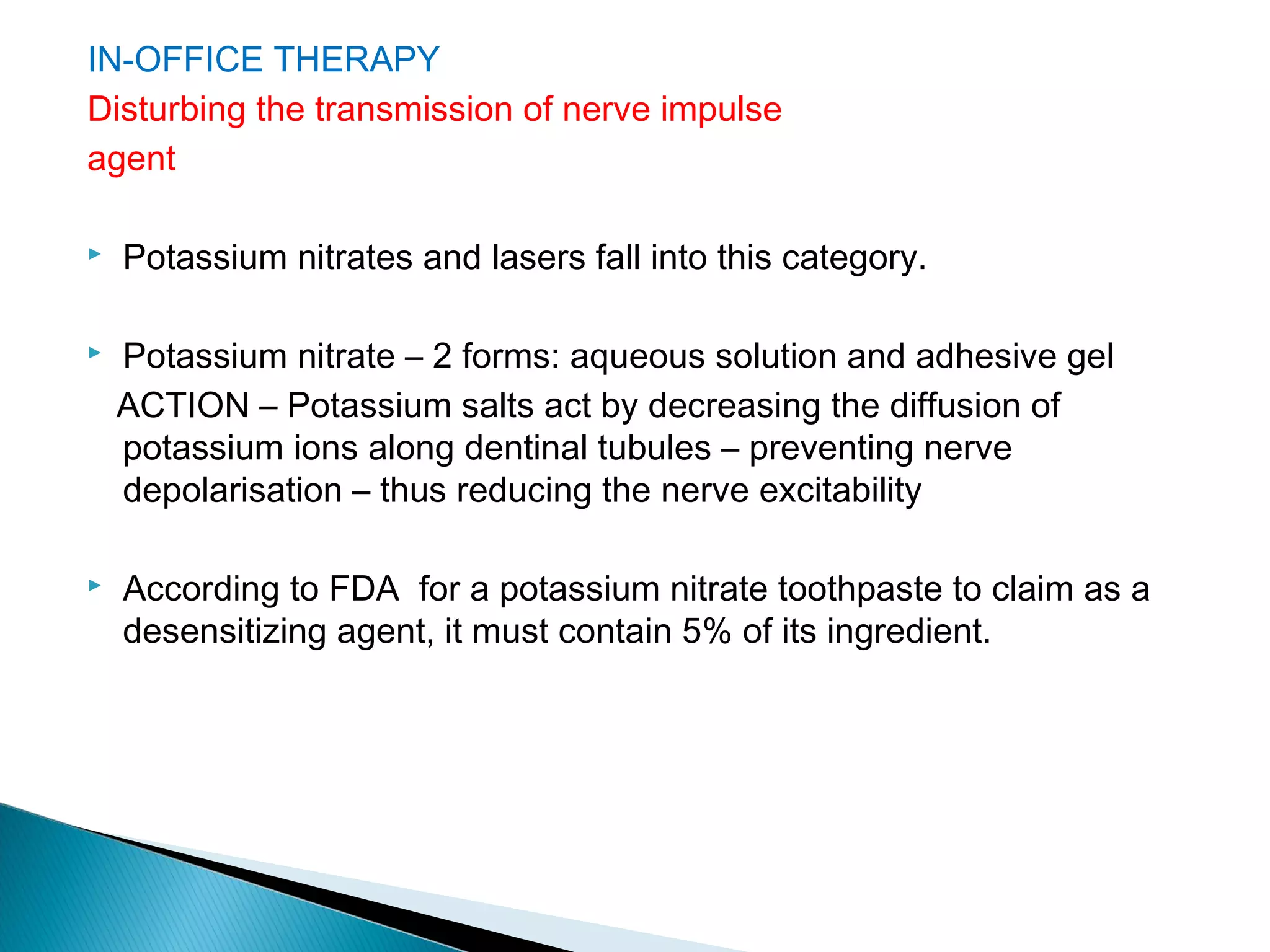 DENTIN HYPERSENSITIVITY - ETIOLOGY, DIAGNOSIS AND TREATMENT | PPT