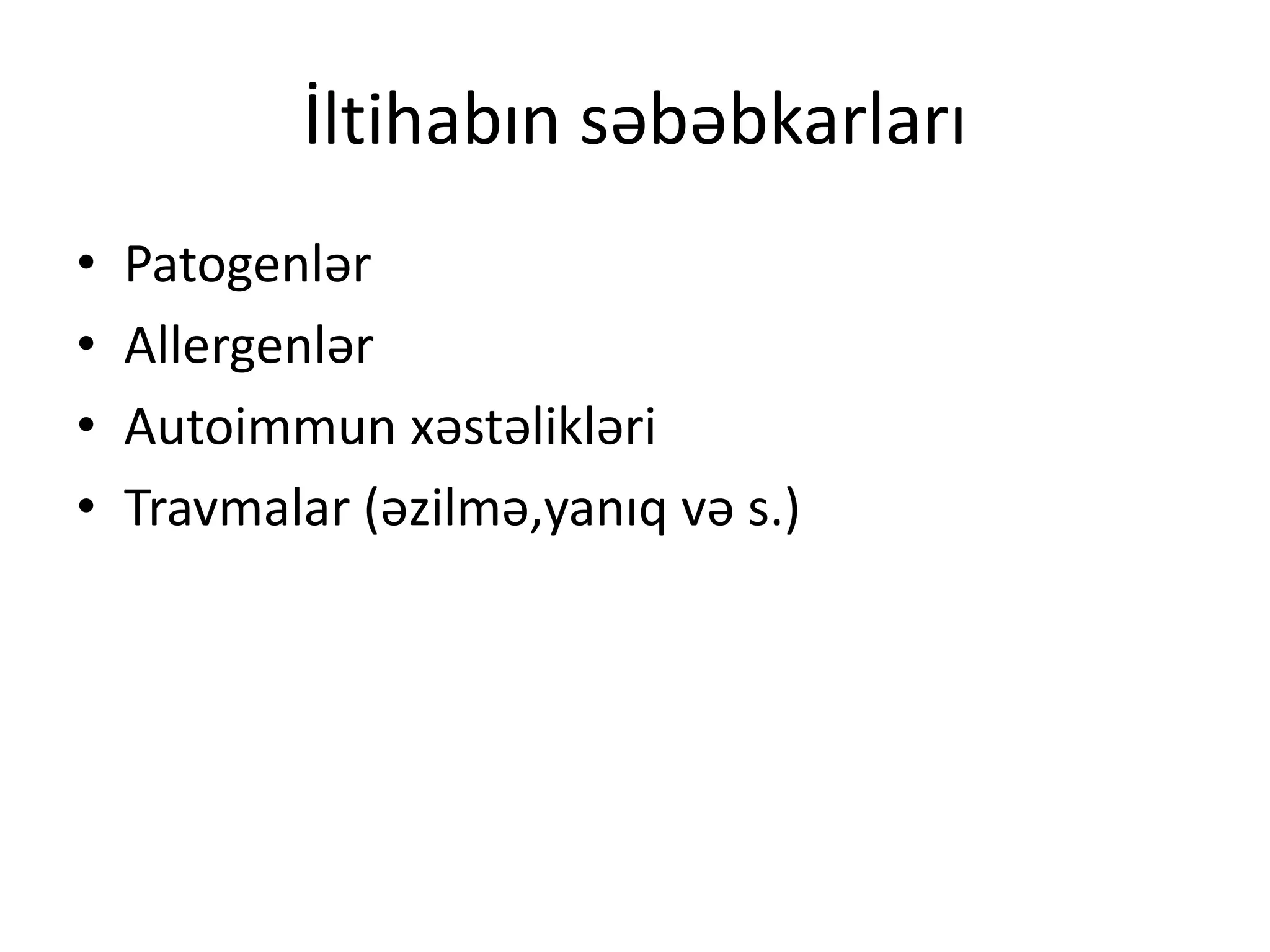 İltihab prosesi | PPT