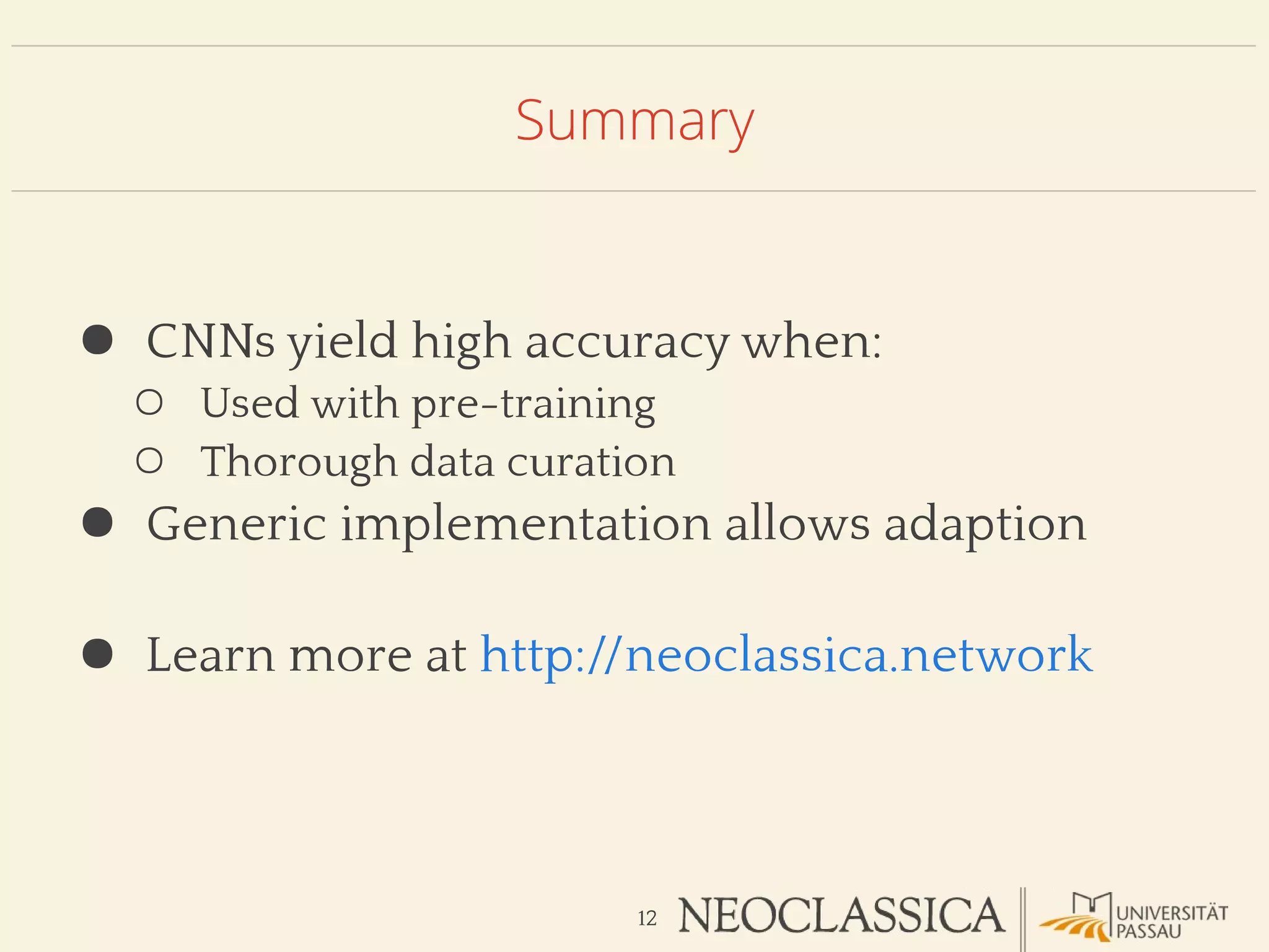 Object Classification in Images of Neoclassical Artifacts using Deep ...