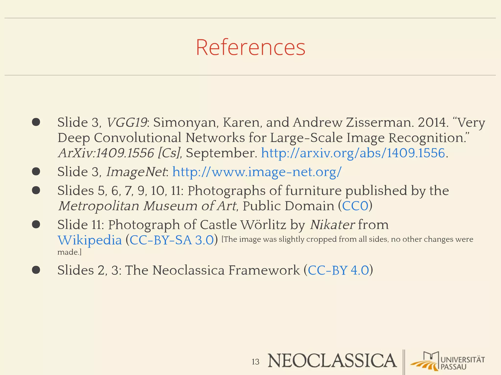 Object Classification in Images of Neoclassical Artifacts using Deep ...
