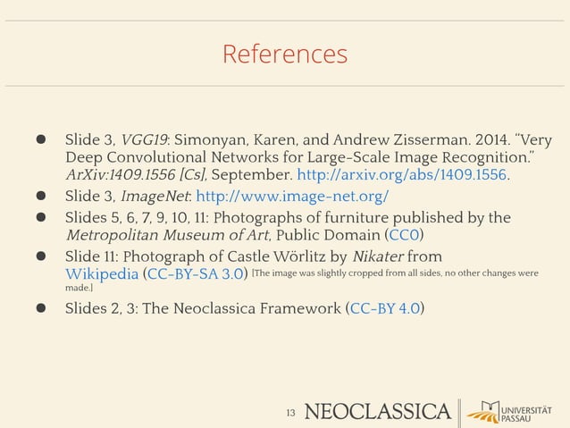 Object Classification in Images of Neoclassical Artifacts using Deep ...