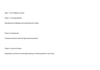 ToolMinta: Transforming Everyday Tasks with Next-Gen Tools | PDF