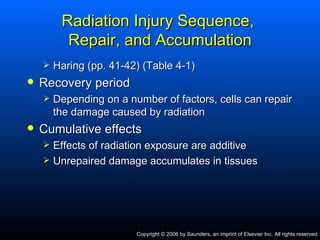Dh 111 radiation biology (ch.4) power point | PPT