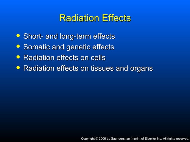 Dh 111 radiation biology (ch.4) power point | PPT | Dental Health ...