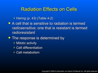 Dh 111 radiation biology (ch.4) power point | PPT | Dental Health ...