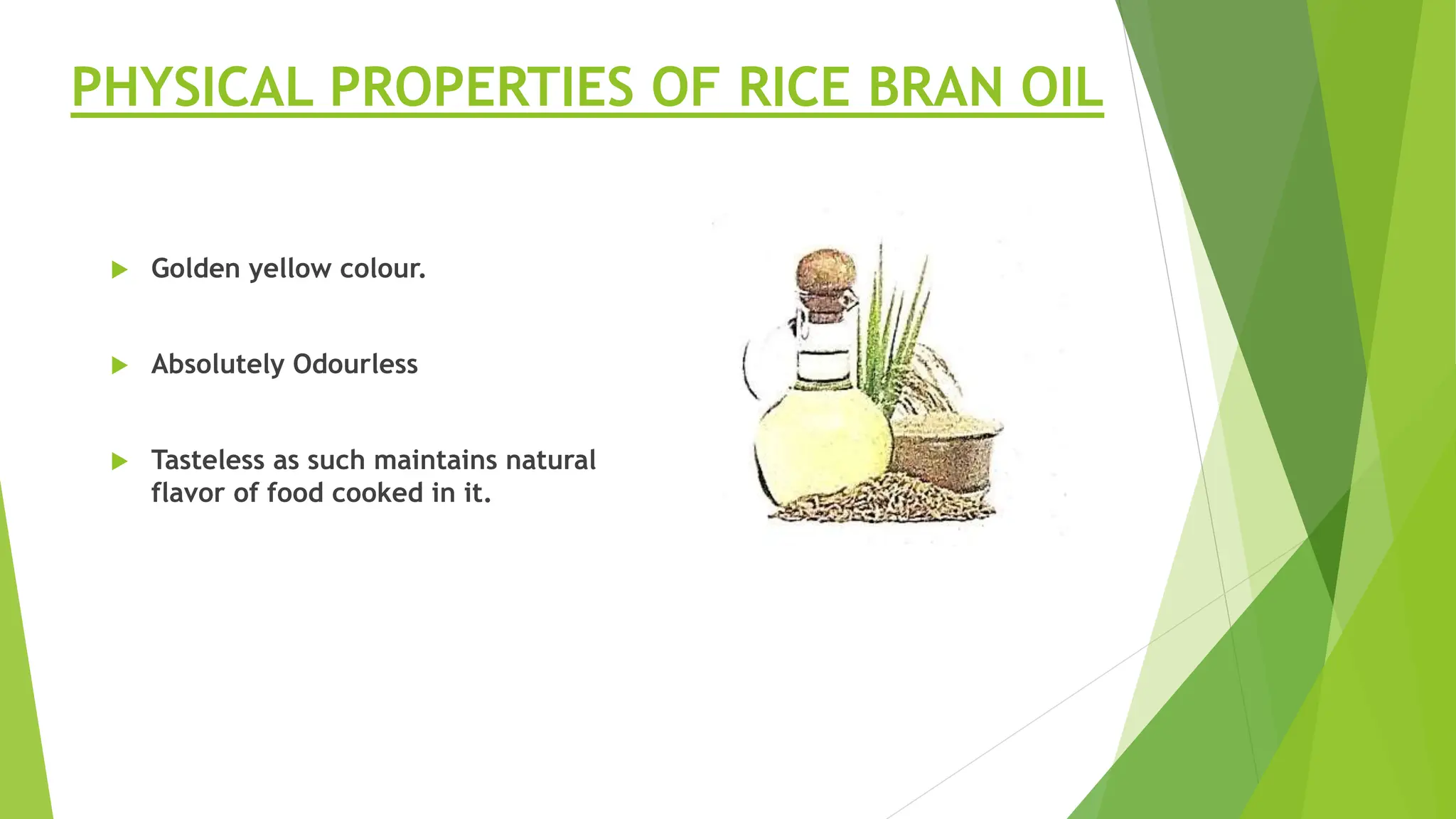Rice Bran Oil Manufacturing Process | PPTX