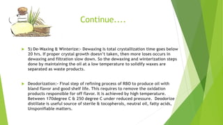 Rice Bran Oil Manufacturing Process | PPTX