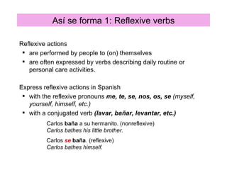 Capítulo 6- Part 1 reflexiveverbs | PPT