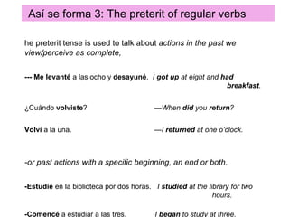 Chapter 6- the preterite | PPT