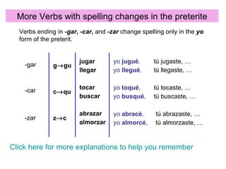 Chapter 6- the preterite | PPT