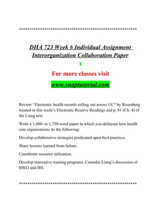 Dha 723 Enthusiastic Study / snaptutorial.com