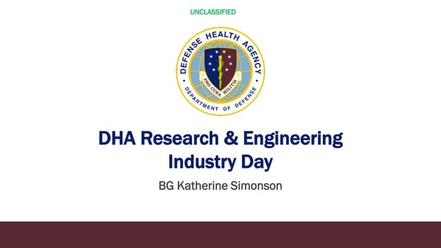 DHA Industry Day Slides 2022 v5.pdf | Defense Industry | Industries