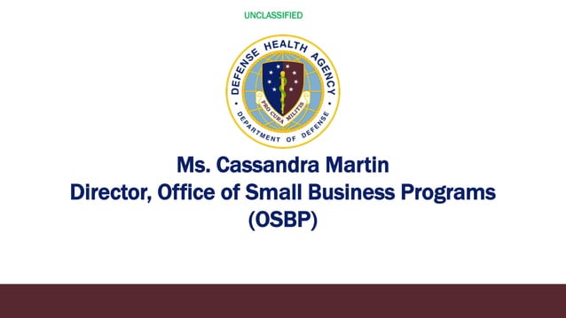 DHA Industry Day Slides 2022 v5.pdf | Defense Industry | Industries