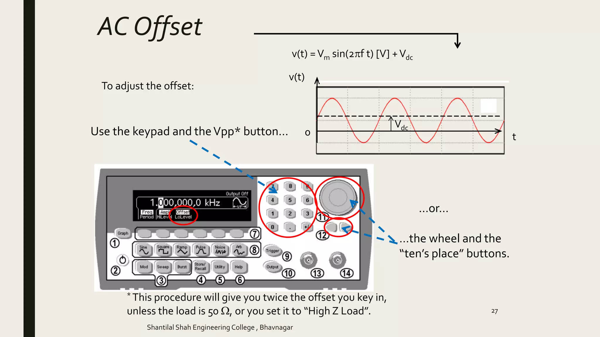 AC Signal Sources. | PPTX | Dance and Electronic Music | Music