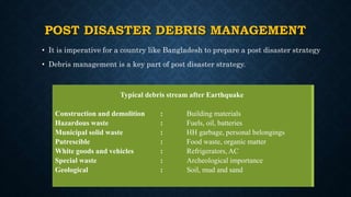 Dhaka debris management | PPTX