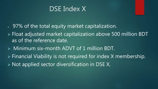 Dhaka stock exchange | PPTX