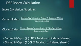 Dhaka stock exchange | PPTX